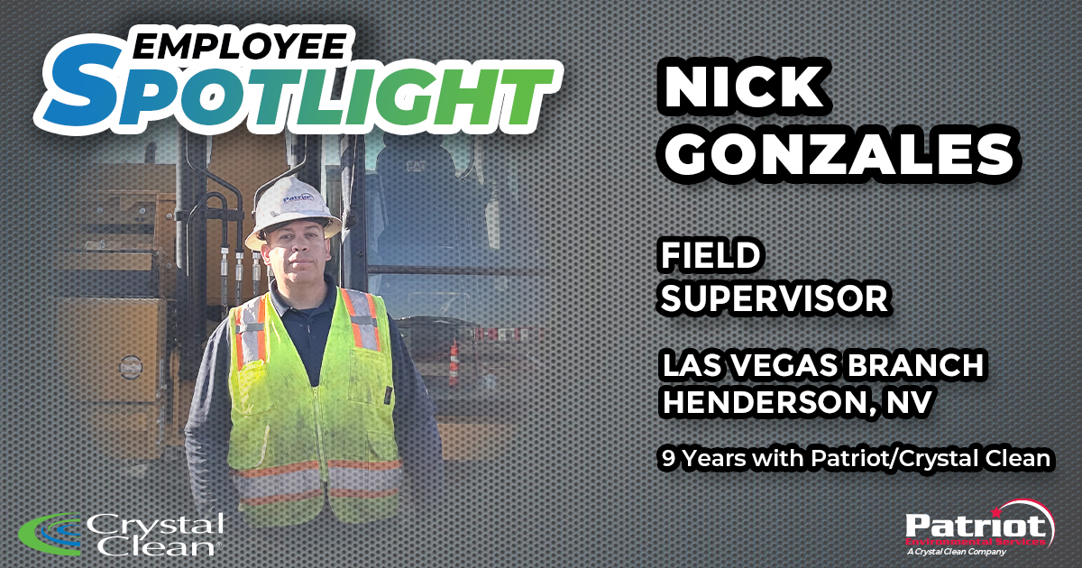 Employee Spotlight - Nick Gonzales | Crystal Clean